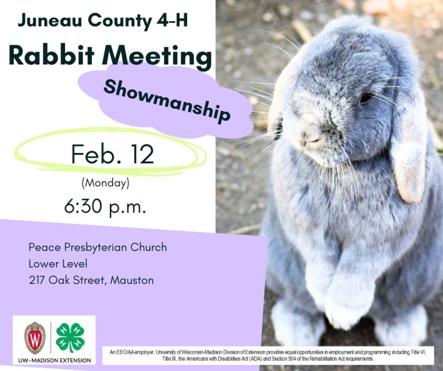 Rabbit Projects – Extension Juneau County