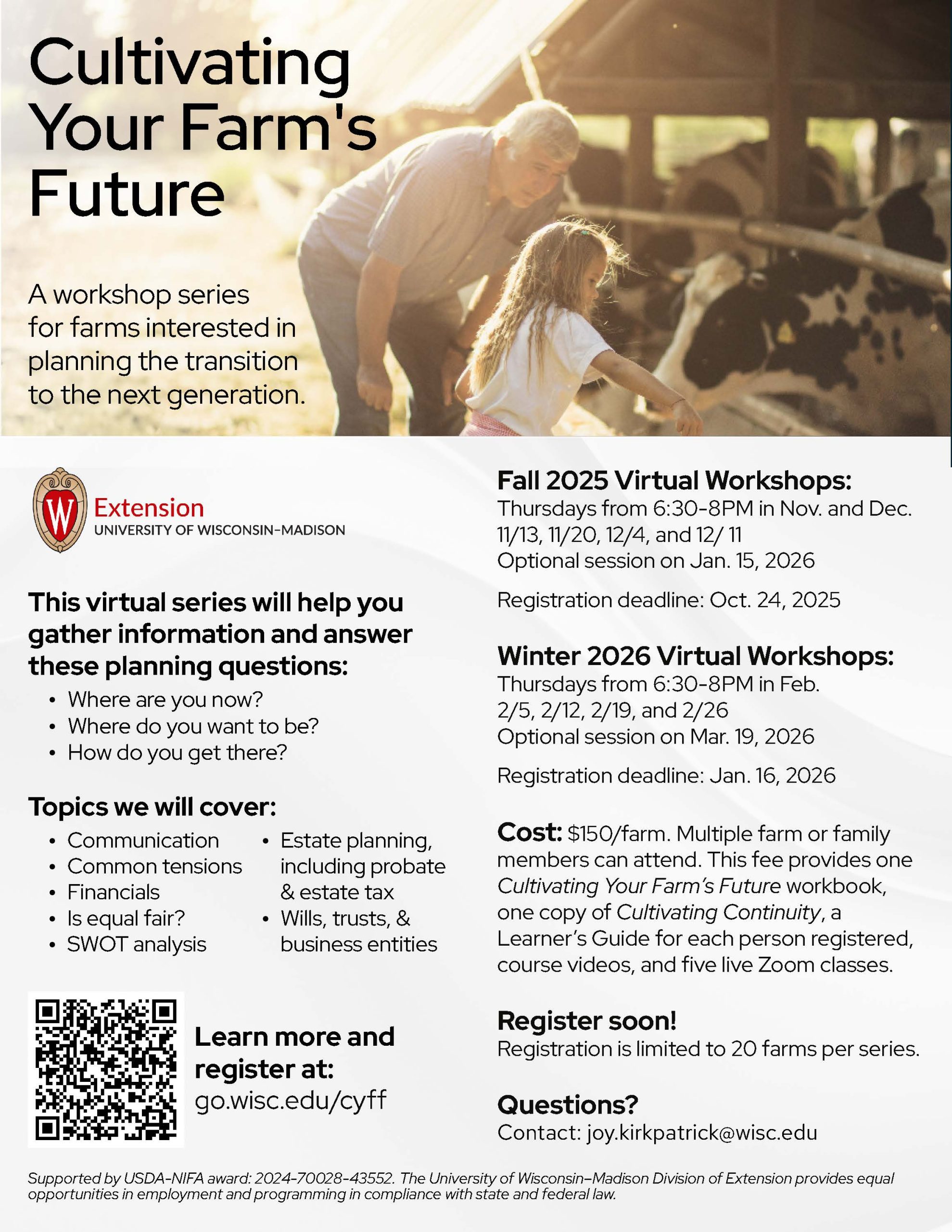 Cultivating Your Farm’s Future – A workshop series for farms interested ...